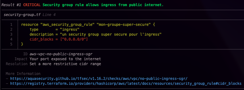 Un Outil Pour Analyser La S curit Des Templates Terraform